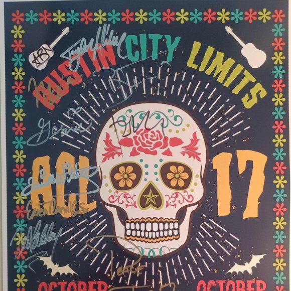 Wall Decor | 217 Acl Austin City Limits Signed Original Concert Poster ...